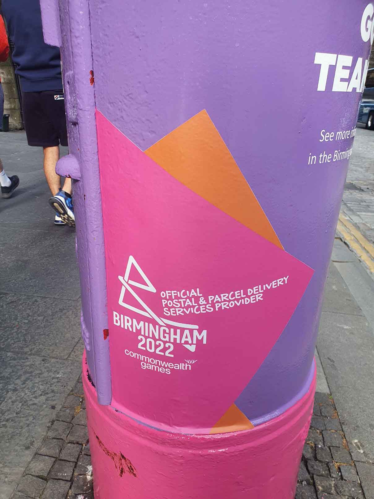 JULY 2022 - POSTBOXES TO MARK THE BIRMINGHAM 2022 COMMONWEALTH GAMES ...